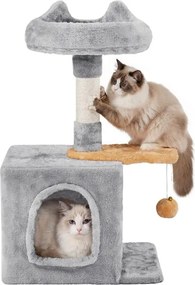 Škrabadlo pro kočky – světle šedá, 40,5 cm (délka) × 30,5 cm (šířka) × 72 cm (výška), 72 cm (267807454307)