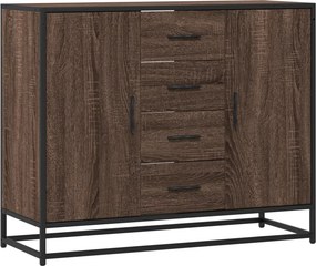 Příborník hnědý dub 92 x 35 x 76 cm kompozitní dřevo 3300829