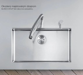 Blanco Subline 320-U, silgranitový dřez pod pracovní desku 350x460x190 mm, 1-komorový, šedá vulkán, BLA-527343