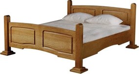Casarredo - Komfort nábytek Masivní postel  LEWIS 180x220, výběr moření | barva: moření 17