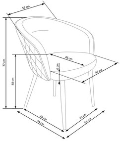 Jídelní židle Meta, béžová