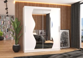 ADRK Furniture Posuvná skříň s zrcadlem MEDISON 180 ADRK-SW-MED-W-180