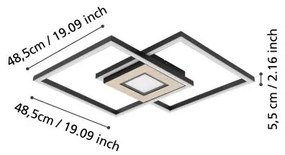 Eglo 99659 - LED Stmívatelné stropní svítidlo MARINELLO LED/38,2W/230V + DO
