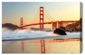 Obraz Golden Gate Bridge, San Francisco Nedostatek Nedostatek Přírodní plátno 30x20