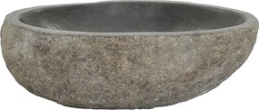 vidaXL Umyvadlo říční kámen oválné 29–38 cm [146212]