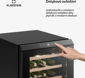 Klarstein Bevora volně stojící vinotéka | 4 zásuvky | 62 litrů | 20 lahví | 43 cm