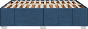 Rám postele bez matrace modrý 140 x 190 cm textil 3284838