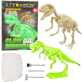 RKToys Archeologická sada vykopávky – svítící kostra dinosaura