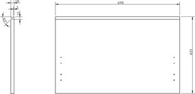 Mexen Orio, koupelnová skříňka 70 cm, 1 zásuvka, bílá matná, 91A10-07047-1-BF01