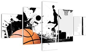 Obraz - Hráč basketbalu (125x70 cm)