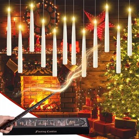 Lampička S Plovoucí Svíčkou Led Dekorace Harry Potter Magic Wand 12 Ks