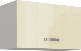 KARMEN | horní skříňka 60 GU-36 1F výklopná | 60 cm | světle šedá/krémová lesk