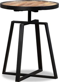 vidaXL Kulatý odkládací stolek z masivního recyklovaného teaku [245409]