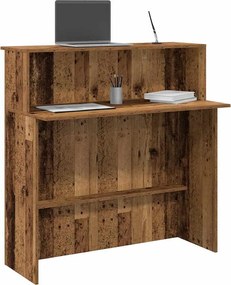 vidaXL Recepční stůl 100x50x103,5 cm kompozitní dřevo [859029] Barva: Staré dřevo