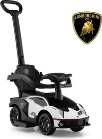 Costway Posuvné autíčko Lamborghini s madlem a úložným prostorem tlačné autíčko