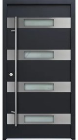 ALU-DOOR - Ocelové/hliníkové domovní dveře AC68 - Motiv AC06 105021