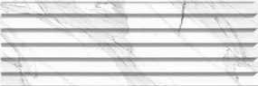SUPERCERAMICA CARRARA obklad Relieve Stripe Blanco Brillo G 20x60 (1,20 m2) - CAR002
