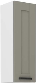 STL 30 cm skříňka horní jednodveřová LUNA (výška 90 cm) Barevné provedení LUNA: Bílá / Jílově šedá