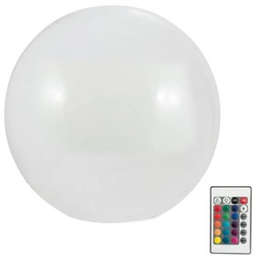 Polux LED RGBW Solární lampa BALL LED/3,2V pr. 20 cm IP65 + dálkové ovládání SA1939