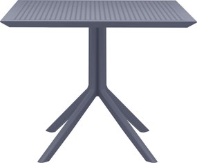 Stůl Sky 80 cm – tmavě šedá