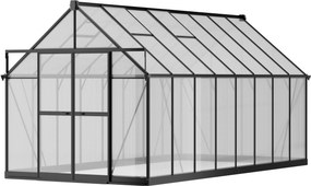 Skleník 240 x 244 x 488 cm, zesílená konstrukce, polykarbonát 6 mm