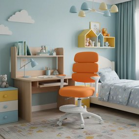 Dětská rostoucí židle Neoseat KIDDY THREE — látka, oranžová