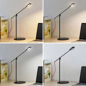 Prios Ihario stolní lampa LED CCT, černá