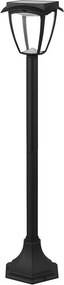 LED Solution Černá LED zahradní solární lampa 2W IP65 93cm 2894