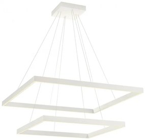 Redo Závěsné LED svítidlo Febe - 2 čtverce, ø80cm/ø60cm Barva: Černá, Chromatičnost: 3000K