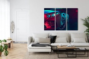 Vícedílný obraz Přední Část 3D Sportovního Vozu Nedostatek Nedostatek Plátno Canvas 60x40
