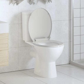 WC sedátko s pomalým sklápěním bílé oválné 141762