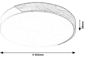 Rabalux 3527 - LED Stropní svítidlo MAPLE LED/24W/230V bílá