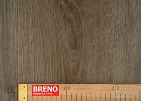 Breno PVC GREENLINE Legend Oak 0401 – tmavě hnědé dřevo, šíře 400 cm