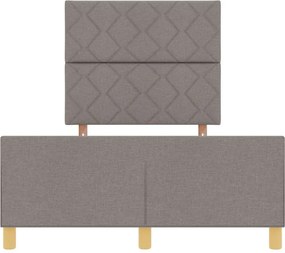 Rám postele s čelo Taupe 120 x 200 cm textil 3344799