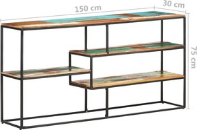 Příborník 150 x 30 x 75 cm masivní recyklované dřevo 321618