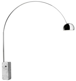 Flos F0300000 Arco, designová stojací lampa s vypínačem, 1x70W E27, výška 232cm