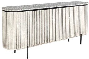 Massive home | Komoda ADLON 170 cm s mramorovou deskou - mangové dřevo