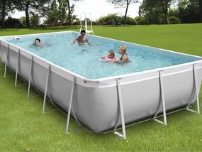 Technypools Bazénový set MEGA 950 9,51 x 5,66 x 1,47 m (0413K) Barva: šedá