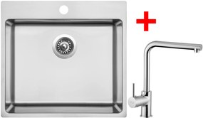 Set Sinks BLOCKER 550 V kartáčovaný + baterie ELKA Chrom