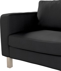 Potah na křeslo IKEA Karlstad, krátký barva černá látka pletený vzor