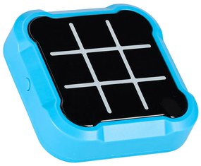 Creative Corner Kruhový kříž křížová elektronická logická hra tic tac toe přenosná konzole modrá