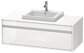 Duravit Ketho - Umyvadlová skříňka 43x120x55 cm, 1 zásuvka, lesklá bílá KT679602222