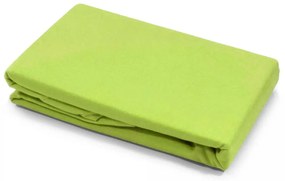 Prostěradlo bavlna s gumkou 160/80 cm - zelená