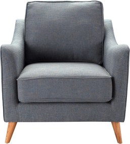 Křeslo Venuste denim blue/brown