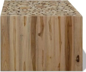 Konferenční stolek, pravý teak, 50x50x35 cm 244555