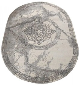 Koberec s originálním vzorem v šedé barvě Šířka: 120 cm | Délka: 170 cm