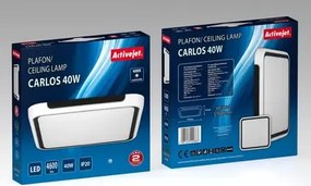 Activejet AJE-CARLOS bílá/černá / Stropní LED svítidlo / 40W / 36x LED
