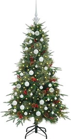 Umělý Skládací Vánoční Strom s stojanem Zelená 150 cm PE a PVC 3397409
