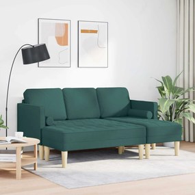 Set pohovek 2 ks Tmavě zelená Polyester 3329256