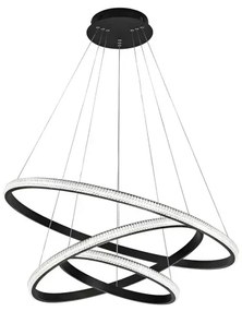 LED lustr Nager 78 černé